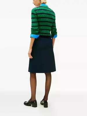 Tommy Hilfiger Midi A-line Skirt With Button Detail