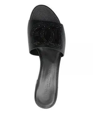 Dolce & Gabbana Embellished Heeled Mules - Black