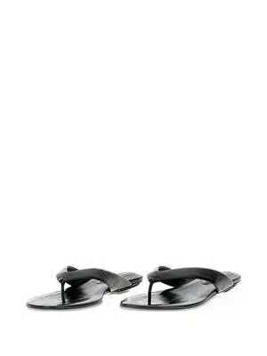 Le Monde Beryl Thong Strap Flat Sandals - Black