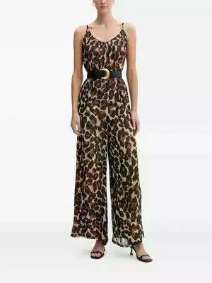 Joseph Ribkoff Animal-print Jumpsuit - Brown