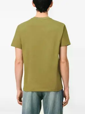 AMI Paris Cotton Contrasted Adc T-shirt - Green