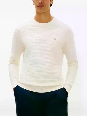 Tommy Hilfiger Textured Knit Sweater - White