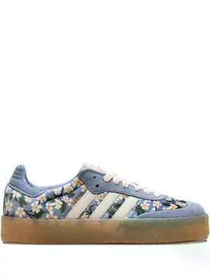 Adidas Sambae X Liberty London Floral-print Sneakers - Blue