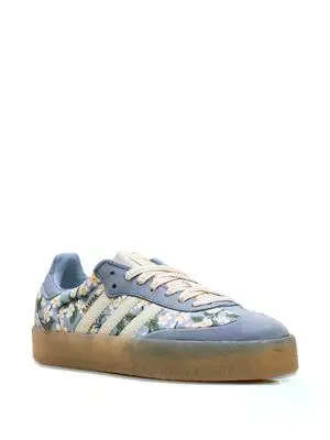 Adidas Sambae X Liberty London Floral-print Sneakers - Blue