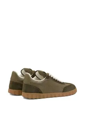 Ami Cowhide Leather Step Sneakers - Green