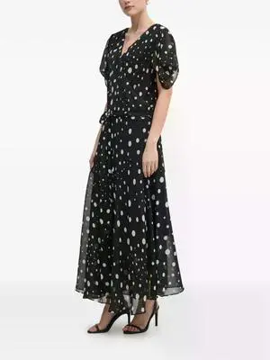 Joseph Ribkoff Polka-dot Midi Wrap Dress