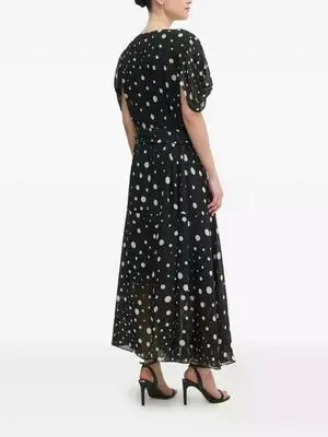 Joseph Ribkoff Polka-dot Midi Wrap Dress
