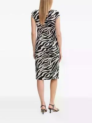 Joseph Ribkoff Zebra-print Midi Dress