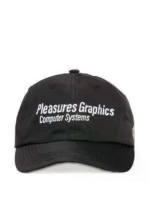 PLEASURES System Tech Graphic Baseball Cap - Black