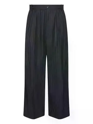 HED MAYNER Draped Striped Trousers
