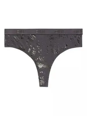 DIESEL® Stars-gft Logo Thong - Grey