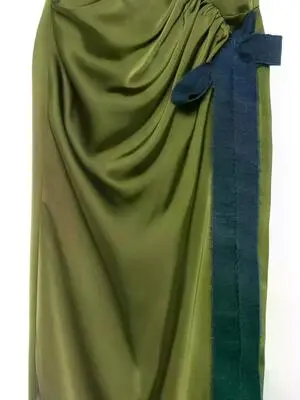V:PM ATELIER Draped Tie-detail Dress