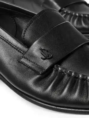 JIMMY CHOO Ellis Logo-plaque Loafers - Black