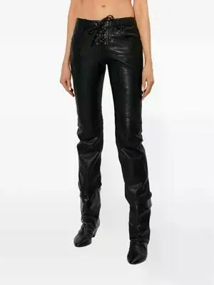 Isabel Marant Étoile Vanel Lace-up Trousers - Black