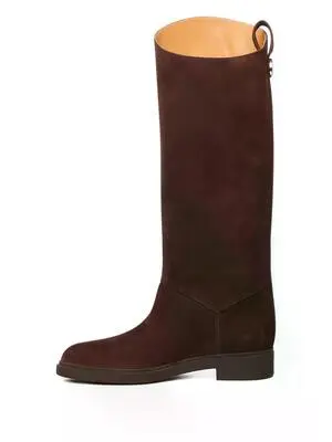 Loro Piana Kilda Leather Boots - Brown