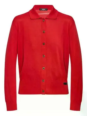 Versace Buttoned Collar Cardigan