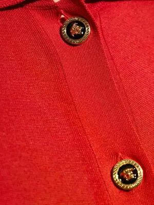 Versace Buttoned Collar Cardigan