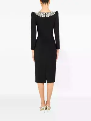 Jenny Packham Jacquetta Embellished Midi Dress - Black