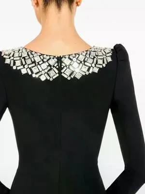 Jenny Packham Jacquetta Embellished Midi Dress - Black