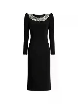 Jenny Packham Jacquetta Embellished Midi Dress - Black