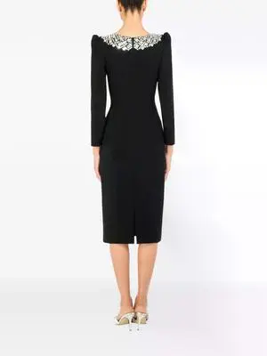 Jenny Packham Jacquetta Embellished Midi Dress - Black