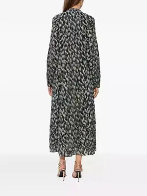 Ulla Johnson Laurentine Ruffled Printed Midi Dress - Black