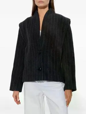 Isabel Marant Pinstripe Padded Coat
