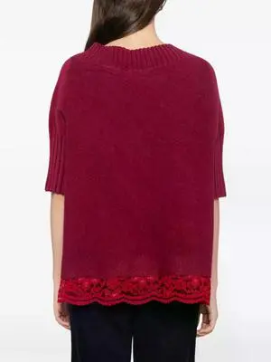 BLAKLACE Lace Trimmed Top