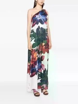 BLAKLACE Floral One-shoulder Dress