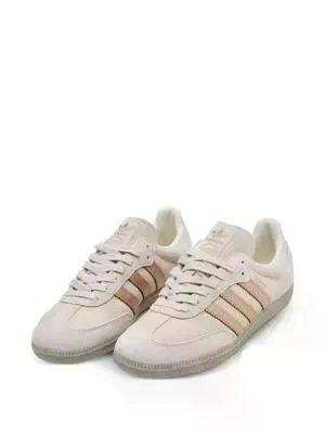 Adidas Samba Og Metallic Stripe Sneakers - Neutrals