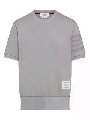 Thom Browne 4-bar Cotton T-shirt - Grey