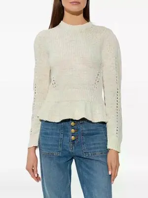 Ulla Johnson Peplum Puff-sleeve Sweater