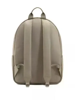 Ami Marcel Padded Logo-patch Backpack - Grey