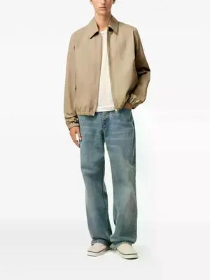 Ami Cotton Gabardine De Coeur Zipped Jacket - Neutrals