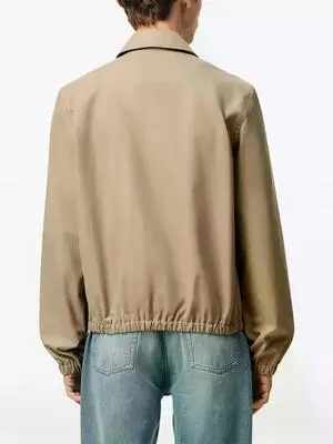 Ami Cotton Gabardine De Coeur Zipped Jacket - Neutrals