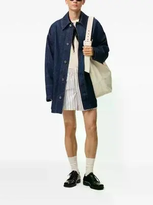 AMI Paris Raw Indigo Denim Worker Jacket