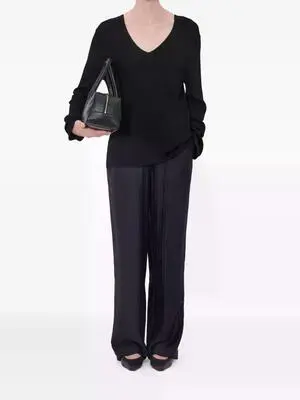 Loulou De Saison Saya V-neck Sweater - Black