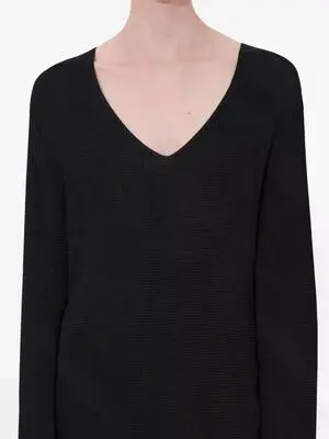 Loulou De Saison Saya V-neck Sweater - Black