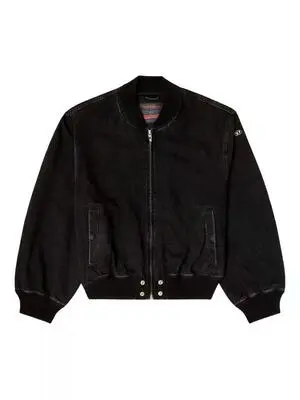 DIESEL® Ribbed Denim Bomber Jacket