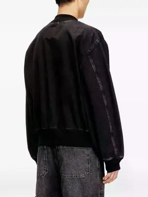 DIESEL® Ribbed Denim Bomber Jacket