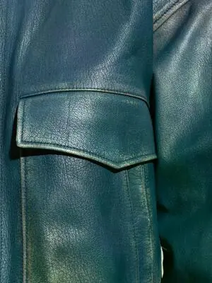 Versace Zip-up Leather Jacket
