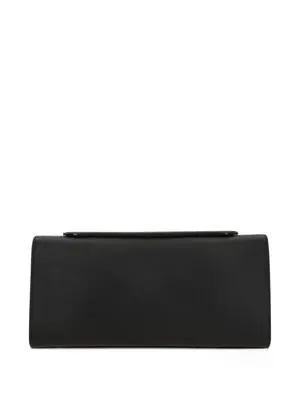 VALEXTRA Leather Envelope Clutch - Black