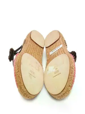 Dolce & Gabbana Leather Raffia Espadrilles