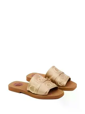 Chloé Woody Logo-strap Sandals