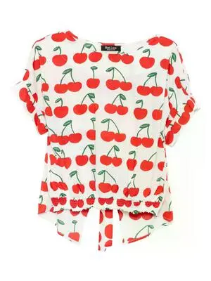 BLAKLACE Cherry-print Blouse