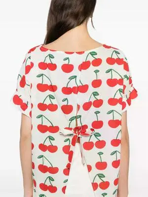 BLAKLACE Cherry-print Blouse