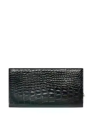 TOM FORD Reptile-effect Zip Wallet - Black