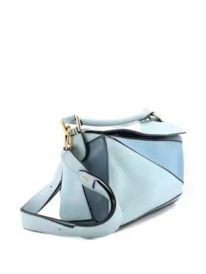 Loewe Puzzle Bag Small Satchel - Blue