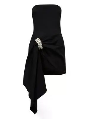 David Koma Draped-hem Mini Dress