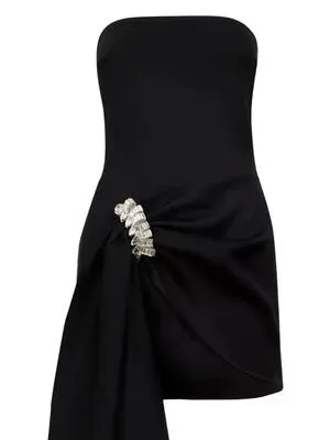 David Koma Draped-hem Mini Dress